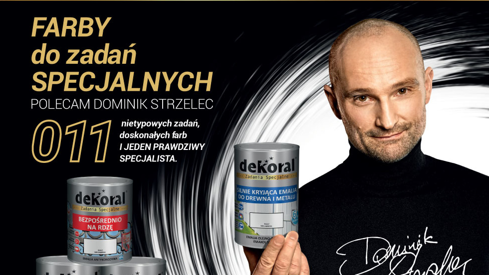 Dominik Strzelec w nowej kampanii Dekoral „Zadania specjalne ...
