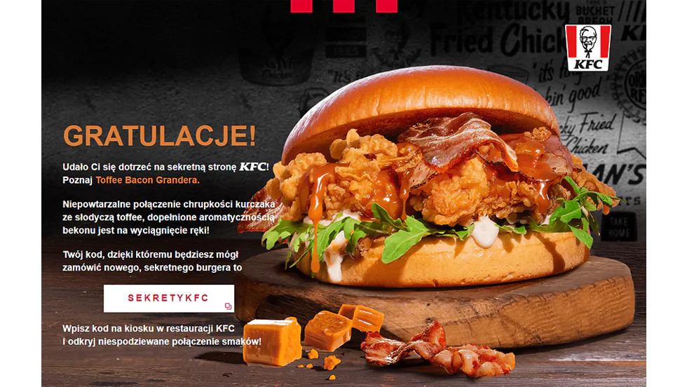KFC wprowadza sekretnego burgera – trwają poszukiwania tajemniczego ...