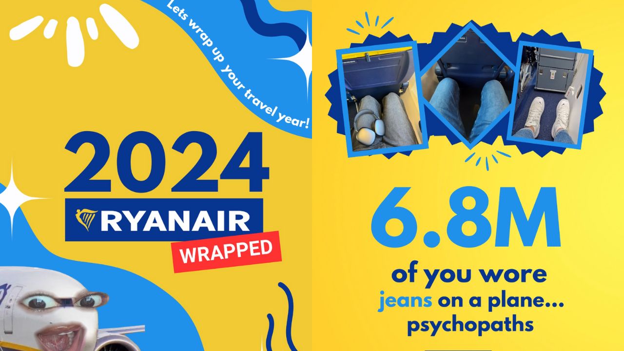Ryanair Wrapped 2024: linia lotnicza opublikowała własną wersję ... Ryanair Wrapped 2024: linia lotnicza opublikowała własną wersję ...